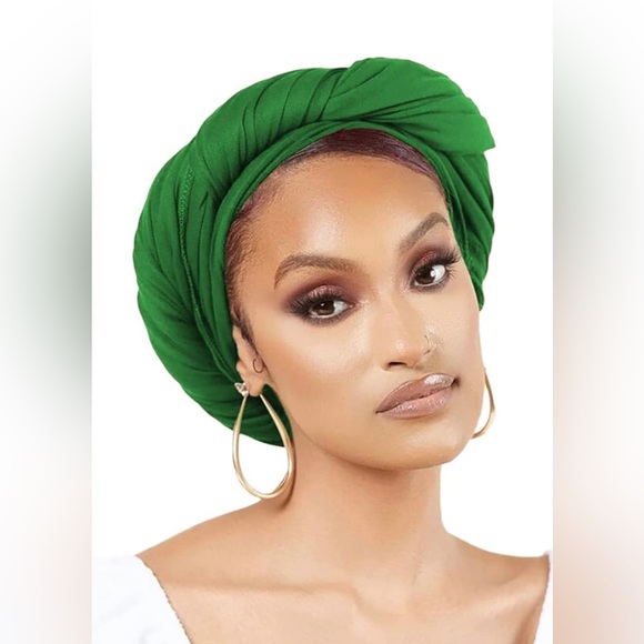 Passion of Essence | Accessories | Brilliant Green Stretch Turban ...